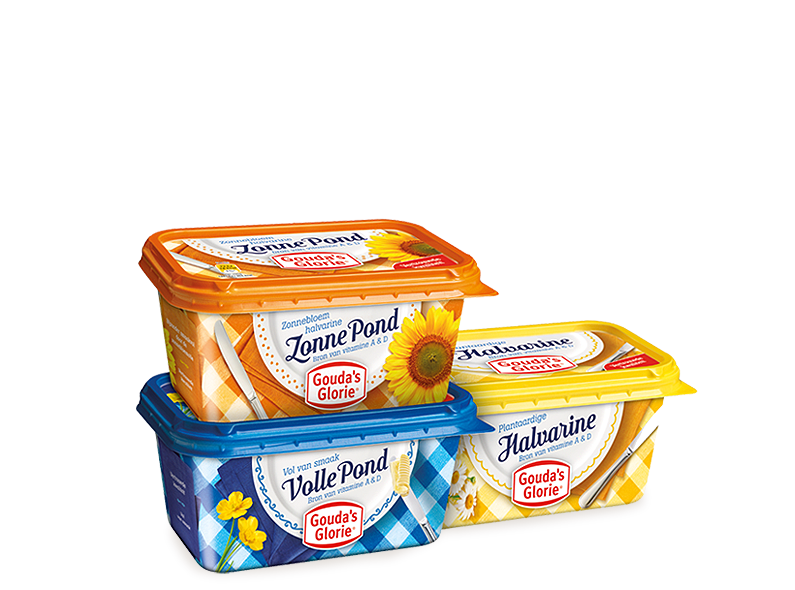 Gouda’s Glorie Saus, Margarine en Halvarine