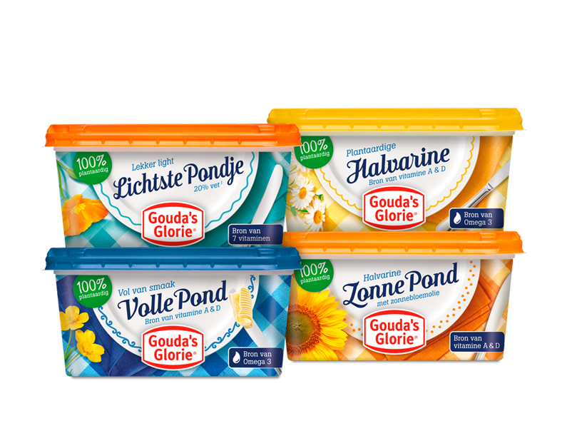 Gouda’s Glorie Saus, Margarine en Halvarine