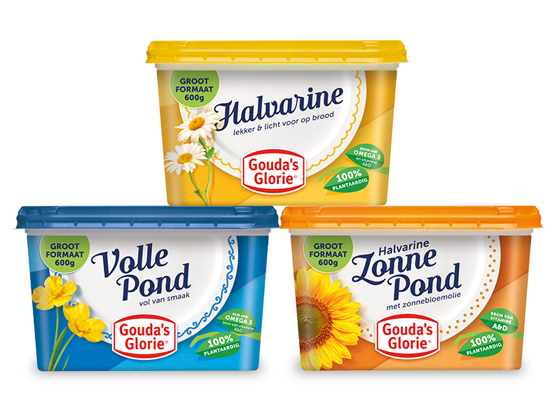 Gouda’s Glorie Saus, Margarine en Halvarine